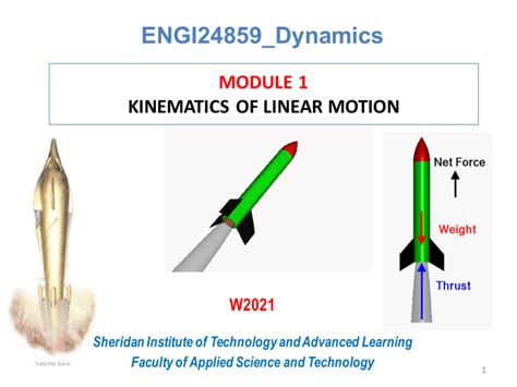 Kinematics Of Linear Motion Presentation