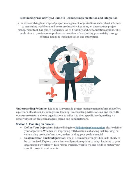 Maximizing Productivity A Guide To Redmine Implementation And Integration