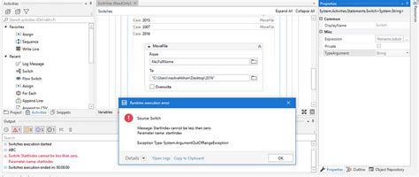 Startindex Error Canot Be Less Than Zero Studio Uipath Community Forum
