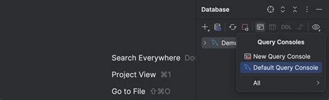 Quick Start With Database Functionality Intellij Idea Documentation