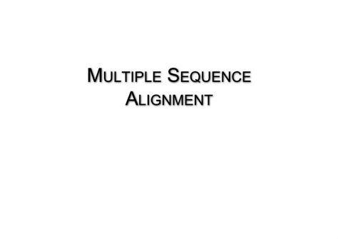 Pdf Multiple Sequence Alignment Lecture 01 Dokumentips