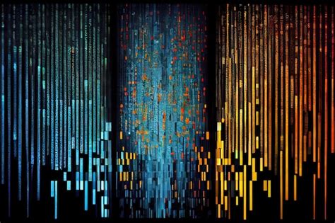 Premium Photo Abstract Futuristic Cyberspace With Binary Code