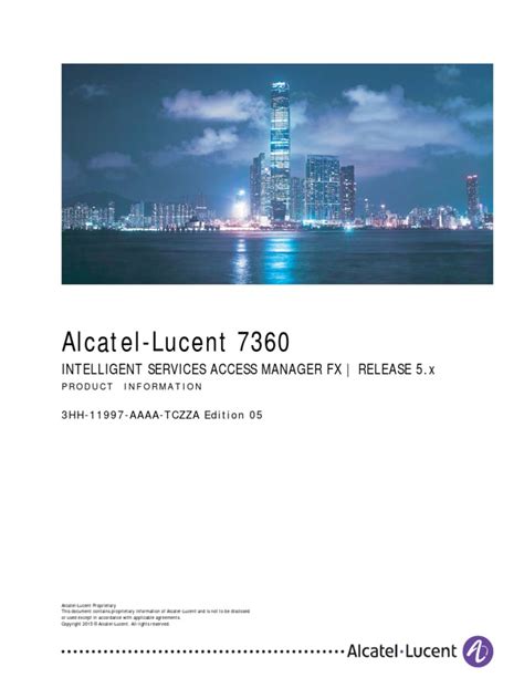 Nokia 7360 Isam Fx Product Information Manual R5 X Pdf