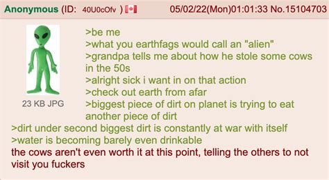 Anon Is An Alien Rgreentext