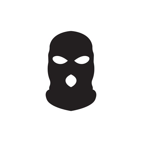 Máscara Criminal E Icono De Bandido Diseño De Vectores De Logotipo