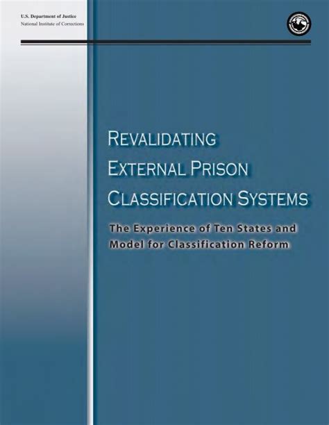 Revalidating External Prison Classification Systems The National
