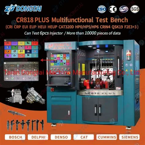 dongtai cr818 plus multi functional common rail test bench with cri crp