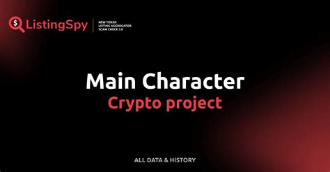 Main Character Crypto Project Him Token Listings Events Analysis Listingspy