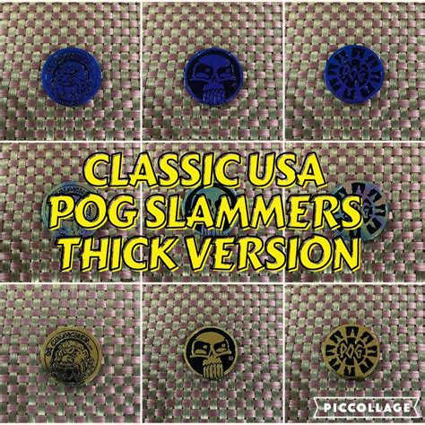 Vintage Usa Pog Slammers From The 90s Classic Usa Pog Slammers Thick