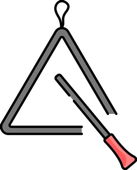 Flat Style Triangle Bell Red And Grey Icon 24154902 Vector Art At Vecteezy