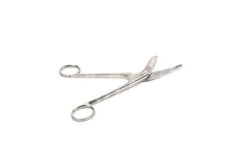 Ножницы для разрезания гипсовых повязок с пуговкой горизонтально изогнутые 185 мм Н 14 ТП арт