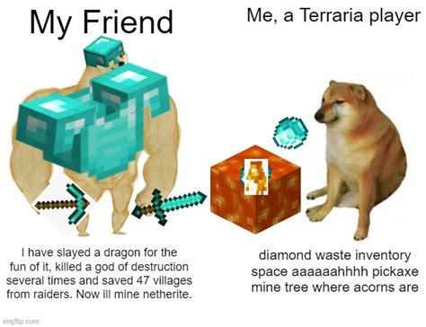 Minecraft Diamond Vs Netherite Memes Diamond Vs Netherite Who Is The Winner View Map Now