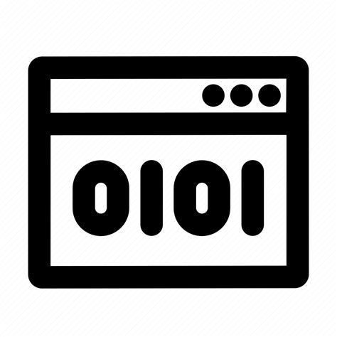 Binary Code Virtual Icon Download On Iconfinder