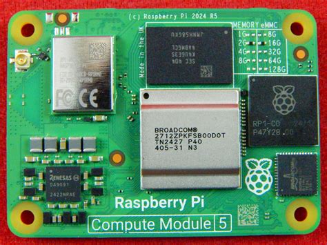 Вычислительный модуль Raspberry Pi Compute Module 5 4gb Ram 32gb Emmc