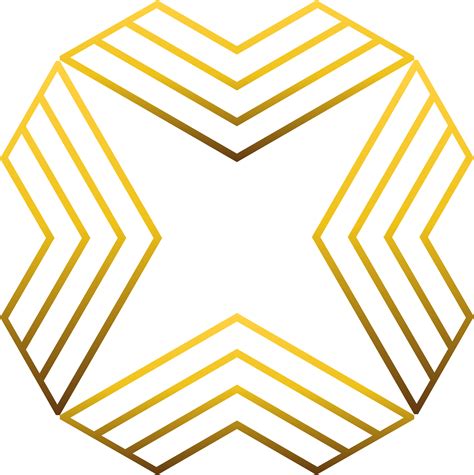 Luxury Golden Geometry Pattern Element 47936138 Png