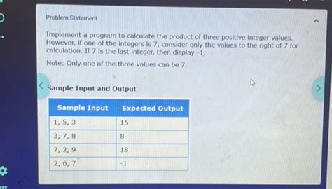 Problem Statement Implement A Program To Calculate The Product Of Three Positive Integer Values