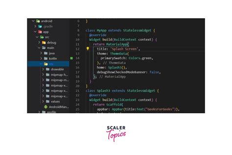 Splash Screen In Flutter Scaler Topics