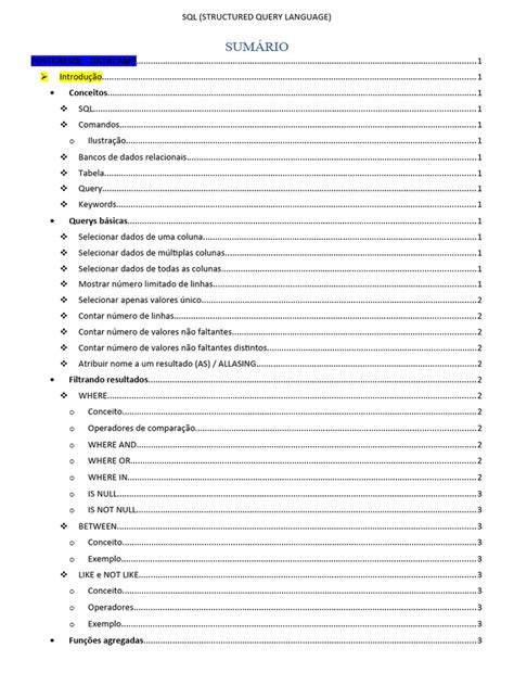 Sql Download Grátis Pdf Sql Modelo De Dados
