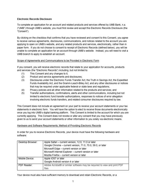 Electronic Records Disclosure Pdf Computing Software