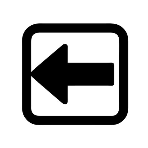 Left Arrow Simple Pictogram Premium Ai Generated Vector
