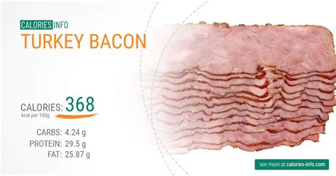 Turkey Bacon Calories And Nutrition 100g
