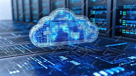 Cloud Computing Data Center Servers And Technology Premium Ai Generated Image