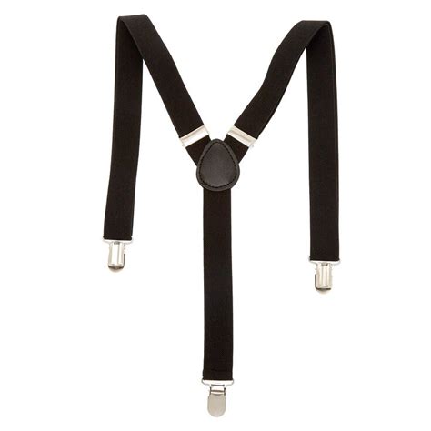 Plain Black Braces Claires