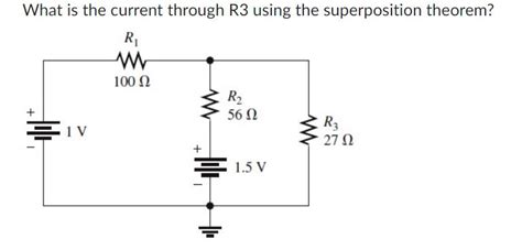 Solved What Is The Current Through R3 Using The