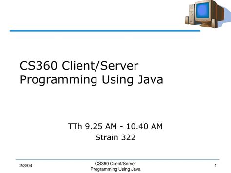Ppt Comprehensive Guide To Clientserver Programming Using Java