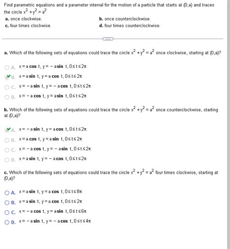 Solved Find Parametric Equations And A Parameter Interval Chegg