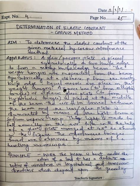 Determination Of Elastic Constant Cornus Method Pdf