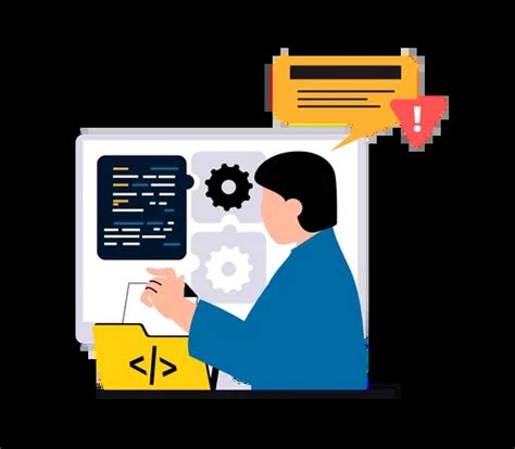 Best Male Web Developer Solving Bug Illustration Download In Png