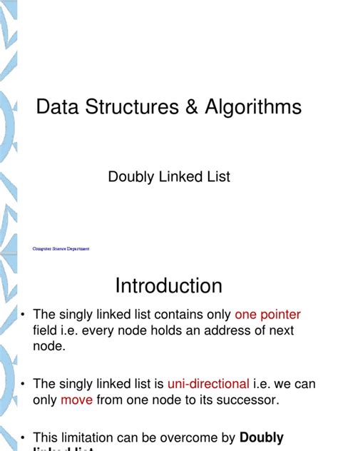 Ds Doubly Linked List Pdf Data Management Areas Of Computer Science