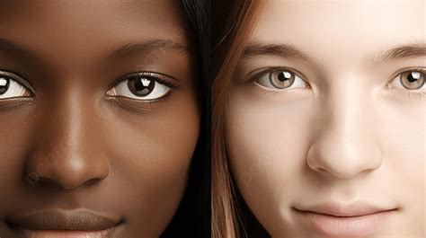 백인 여자 얼굴과 흑인 여자 얼굴 인종 사진 인종 경주 배경 일러스트 및 사진 무료 다운로드 Pngtree