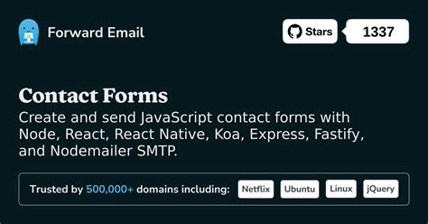 Javascript Contact Forms Node Js Code Example In 2025