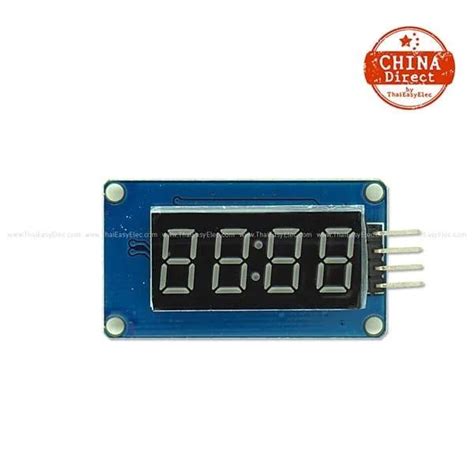 Tm1637 7 Segment 4 Digit Display Module Thaieasyelec Electronic For Embedded System จำหน่าย