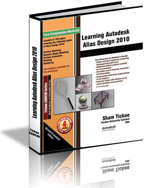 Learning Autodesk Alias Design 2010 Book By Prof Sham Tickoo And Cadcim Technologies