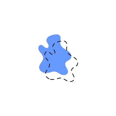 Premium Vector Dark Blue Blob Set Isolated
