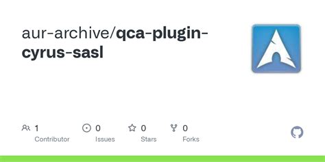 Github Aur Archiveqca Plugin Cyrus Sasl