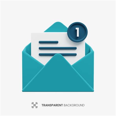 Premium Psd Mail Notification 3d Icons