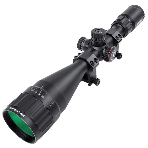 Sniper 6 24x50ao Hunting Rifle Scope With R G B Illuminated Mil Dot