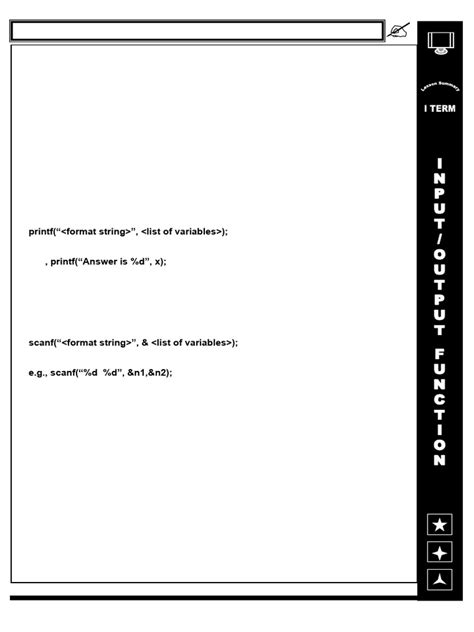 Input Output Function With Answers Pdf Software Computer Engineering