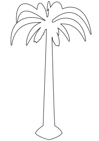 Shape Of Palm Tree Free Printable Papercraft Templates