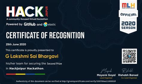 G Lakshmi Sai Bhargavi On Linkedin Hackathon Winners 13 Comments