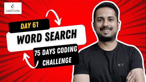 Day 61 Word Search Leetcode Problem 79 Java Dfs Approach Youtube