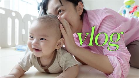 육아 브이로그 L 4개월 아기 수유량 회복 광고제 심사하고 집밥 해먹는 일상 Feat부가부 스타더스트 접이식 아기 침대 Youtube