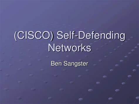 Ppt Cisco Self Defending Networks Powerpoint Presentation Free Download Id1318499