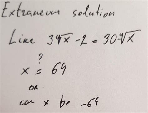 can someone explain extraneous solutions please learnmath