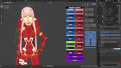 Pack Zero Two Darling In The Franxx Model 3d Blender 3d Model Animated Rigged Cgtrader