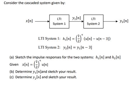 Solved Consider The Cascaded System Given By X N System Chegg Com